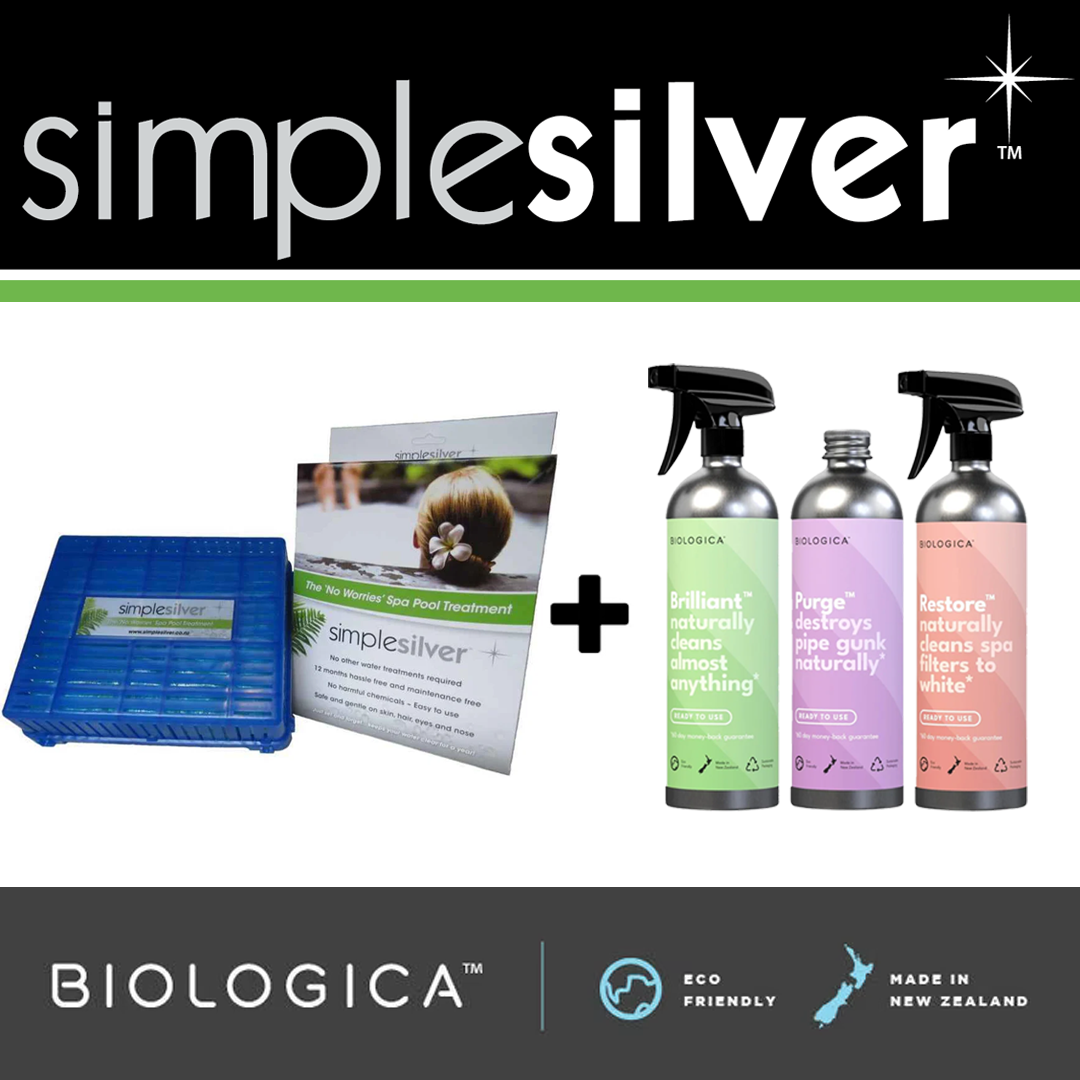 Simple Silver + Biologica: Natural Spa Cleaning Kit | SpaStore